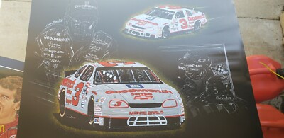 SAM BASS PRINT "SILVER SELECT" 1995 DALE EARNHARDT 25' X 32' | eBay