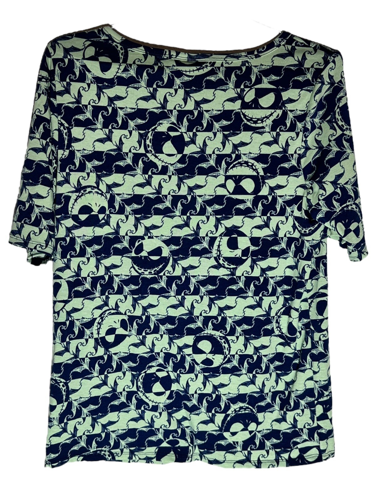 Lularoe Womens Top Size Xl Short Sleeve Navy Green Disney Simply