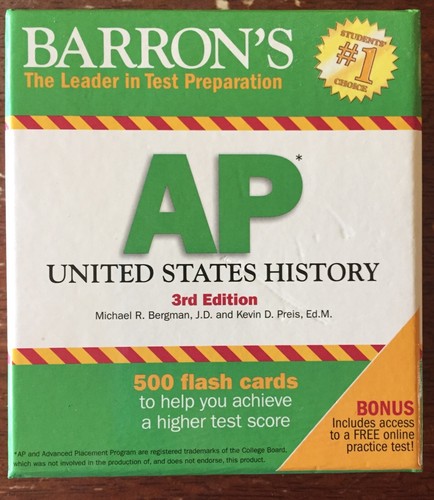 Barron's AP United States History Flash Cards by Michael R. Bergman and ...