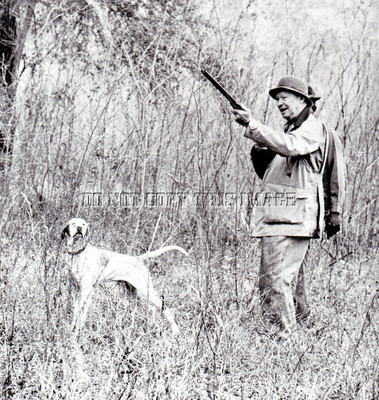 ANTIQUE REPRO 8X10 QUAIL HUNTING MODEL 21 PHOTO PRESIDENT DWIGHT IKE ...
