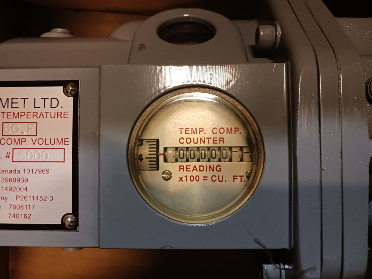 NEW ROMET 3 PORT ROTARY GAS METER MODEL 5000 CAP 5000 Ft3/H, 45% OFF