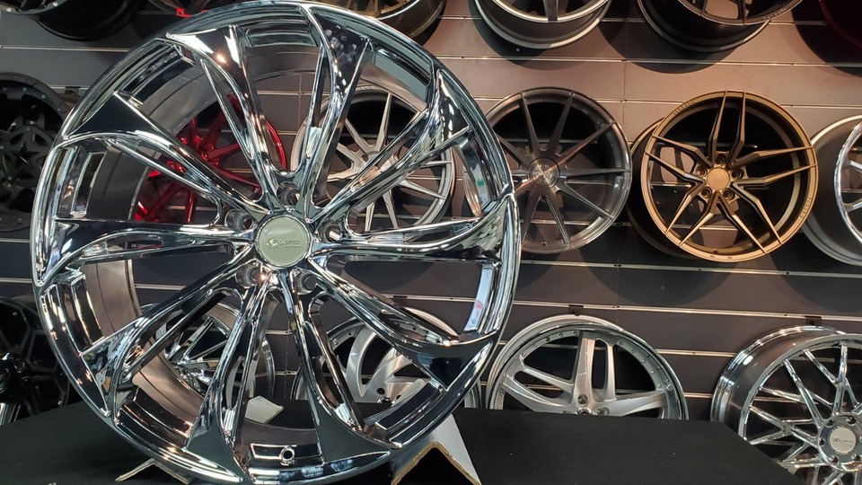 20 Inch 20x9 Eclipse 106 Chrome Rims BP:5x115 Pontiac Grand Prix Wheels ...