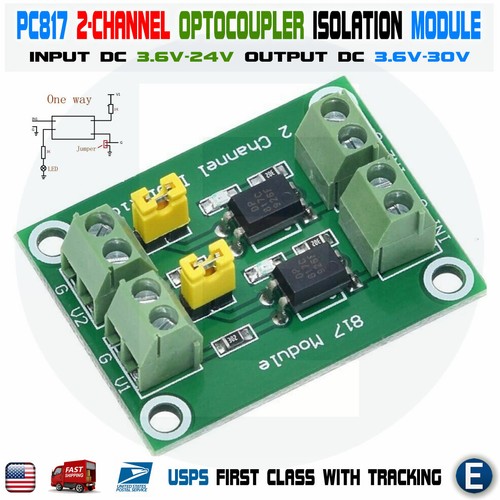 PC817 2 Channel Optocoupler Photocoupler Phototransistor Module for ...