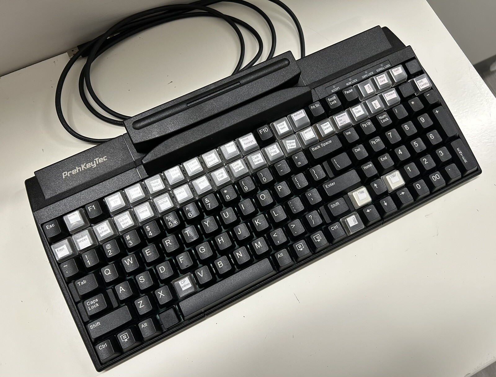 PrehKeyTec MC 147, Programmable Membrane Keyboard with Smartcard reader ...