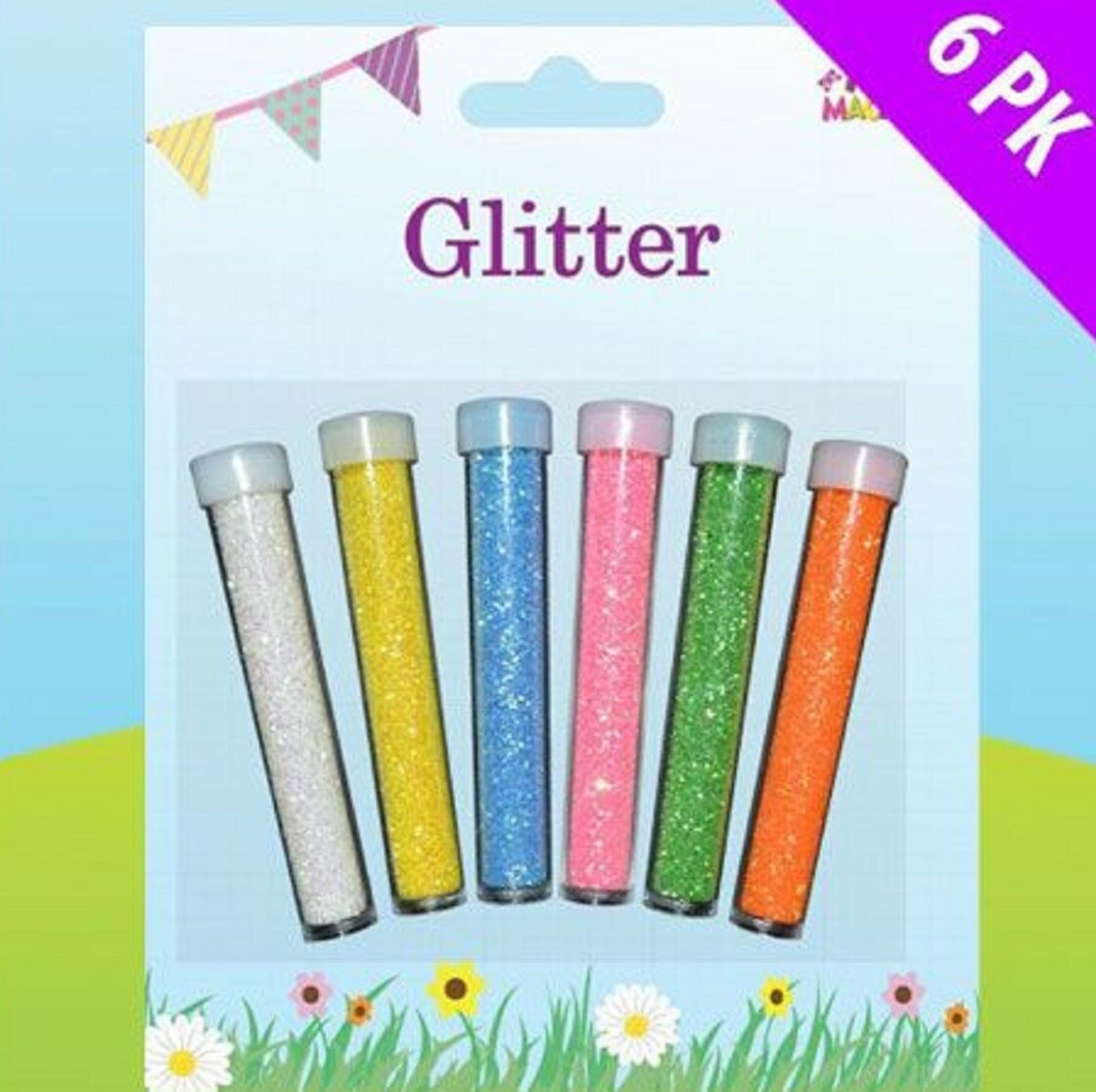 3 Glitter Sand Art Picture Frames (23x18cm) with Glitter in 6 colours ...