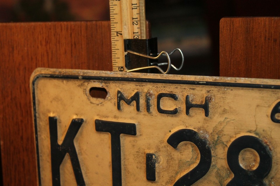 1966 Michigan License Plate KT-2875 | eBay