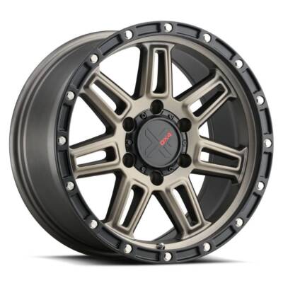 DX4 Rebel 17x8.5 6x139.7 -6et 106.2 Matte Bronze/ Blk Ring Wheel | eBay