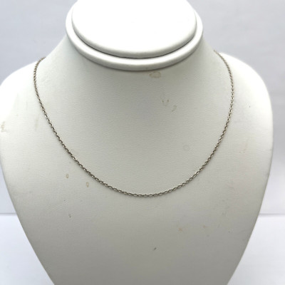 PANDORA STERLING SILVER 925 ALE 1MM CHAIN NECKLACE - ADJUSTABLE 16-18 ...