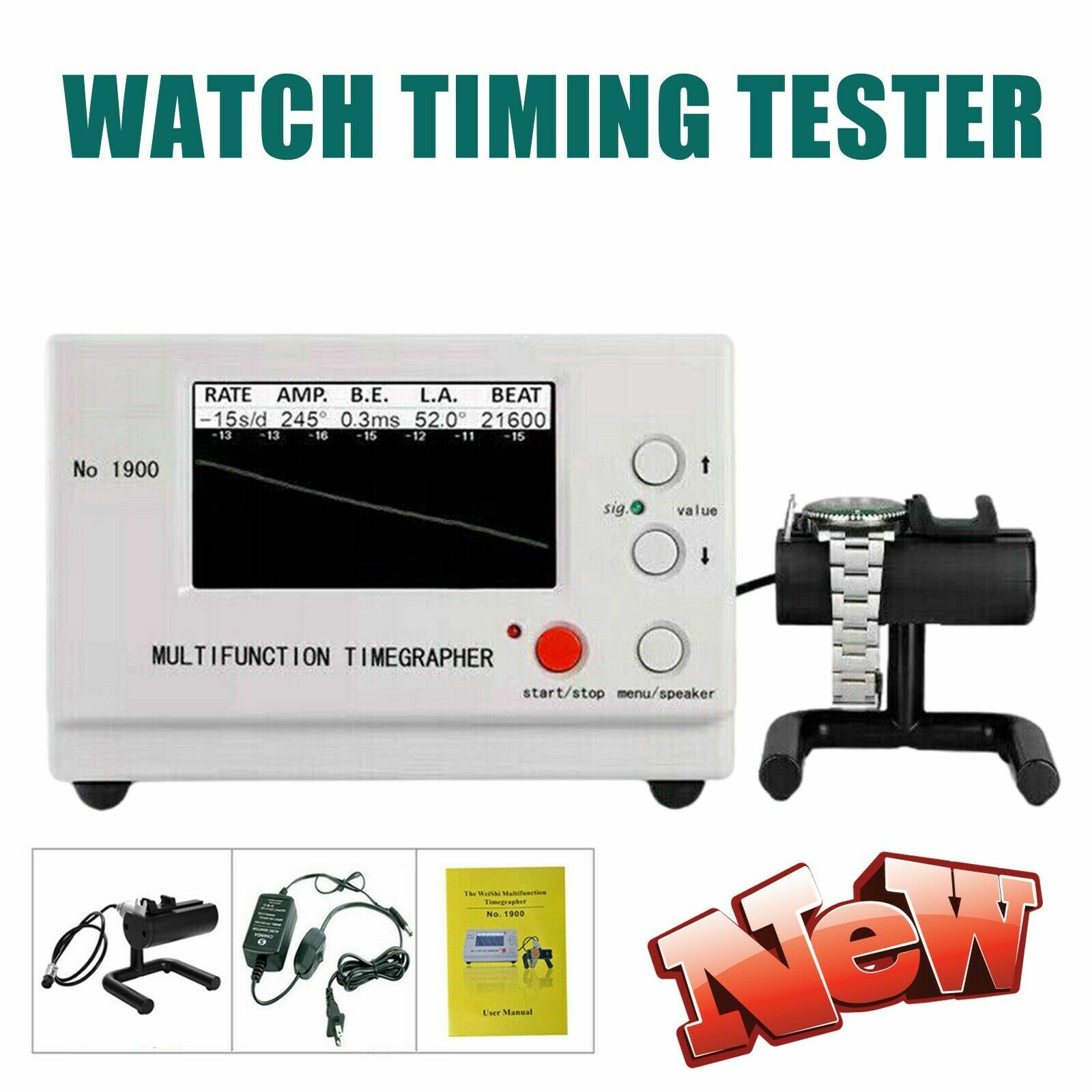 No.1900 Watch Machine Timing Tester Tool Timegrapher Multifunction ...