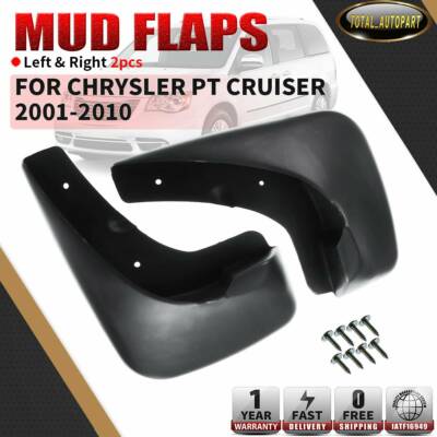 2x Rear LH & RH Splash Guards Mud Flaps for Chrysler PT Cruiser 2001 ...