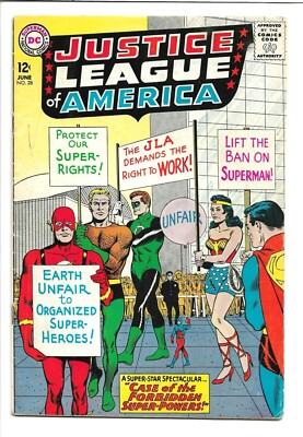 Justice League of America #28, 1964, DC 1st App of Headmaster Mind 5.5 ...