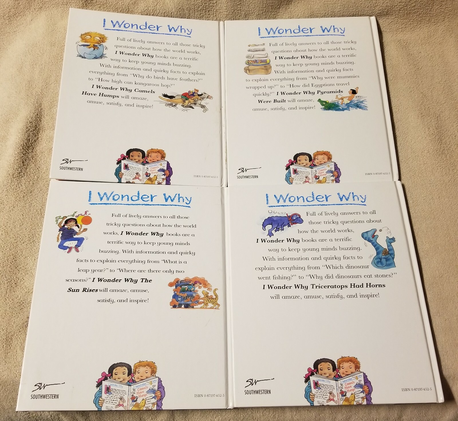 Lot of 4 I WONDER WHY Books Science Nature History Children's Question ...