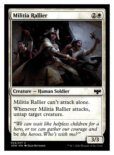 Magic The Gathering Innistrad: Crimson Vow Militia Rallier #24 | eBay
