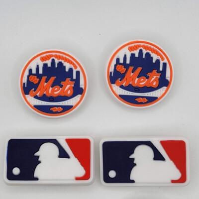 *MLB New York Mets Baseball Team For Crocs Shoe Charms Jibbitz - 4 ...