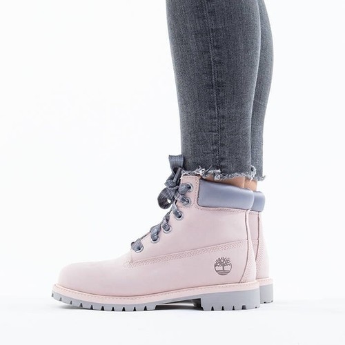 Timberland 6IN Premium Waterproof Sz 4 Junior Big Girls Pink Boots ...