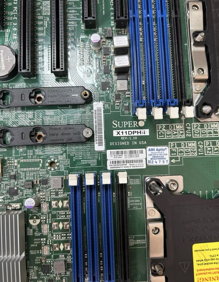 Supermicro X11DPH-i LGA3647 Server Motherboard With 2x Intel Xeon Gold ...