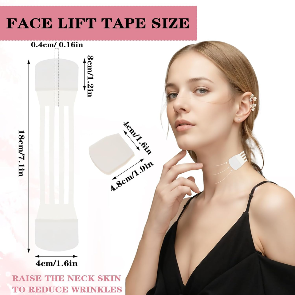 48Pcs Neck Tape, Neck Tape Lifting Invisible, Instant Necks and Face ...