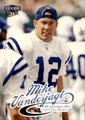 1999 Ultra Mike Vanderjagt 104 Indianapolis Colts | eBay