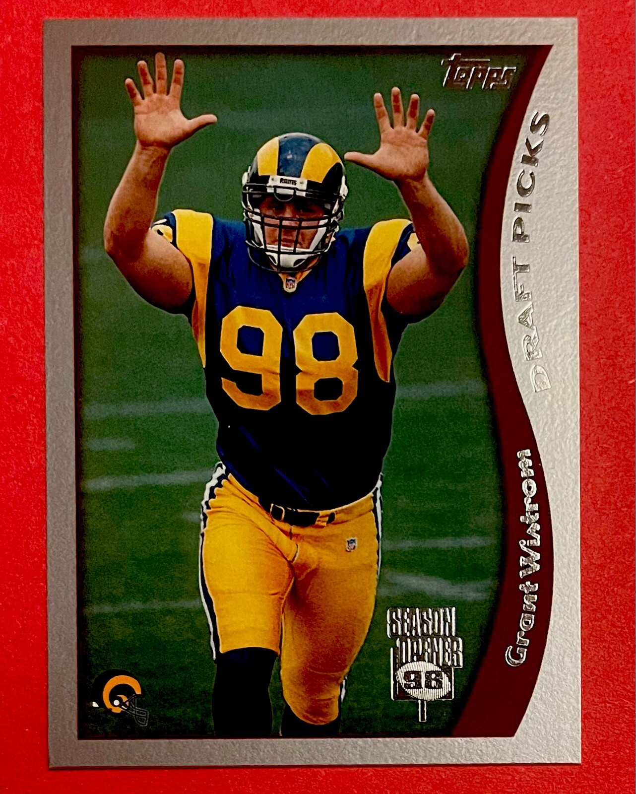1998 Topps Season Opener Draft Picks Grant Wistrom #25 Rookie RC S14 | eBay