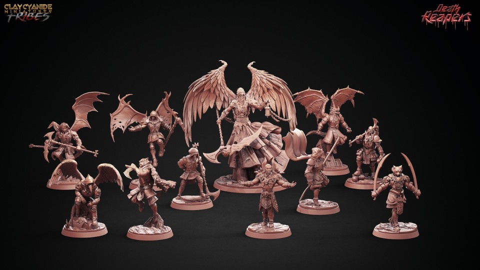 Birdfolk Paladin Miniature Fighter for RPG like DnD 5e Pathfinder DSA ...