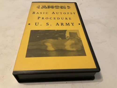 AMOK Basic Autopsy Procedure U.S. Army Video Tape VHS | eBay