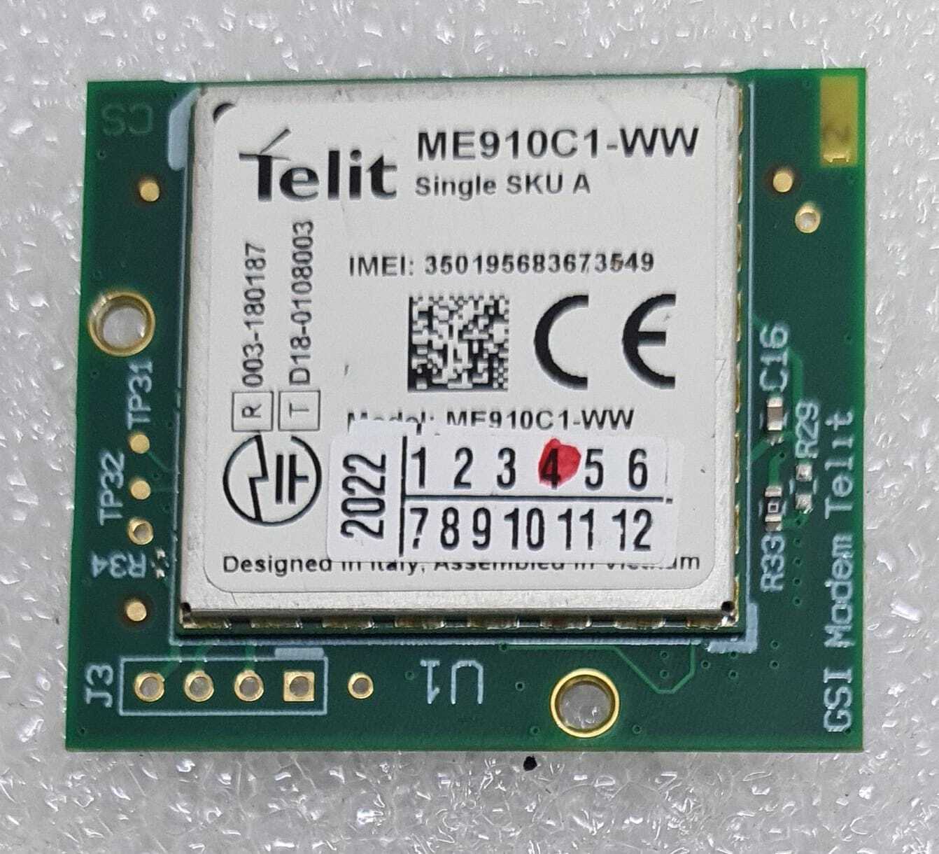 Telit ME910C1-WW Single SKU A Wireless Module GSI Modem 003-180187 ...