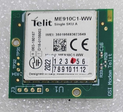 Telit ME910C1-WW Single SKU A Wireless Module GSI Modem 003-180187 ...