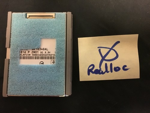 MK1634GAL 160GB Toshiba Hard Drive HDD Replacement For iPod Classic 7th ...