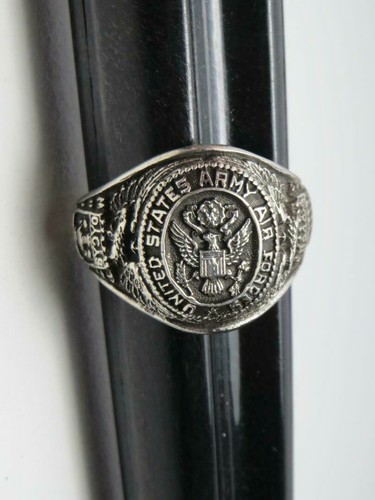 SILVER 925 , RING , US AIR FORCES , USAF RING , MILITARY RING , US size ...