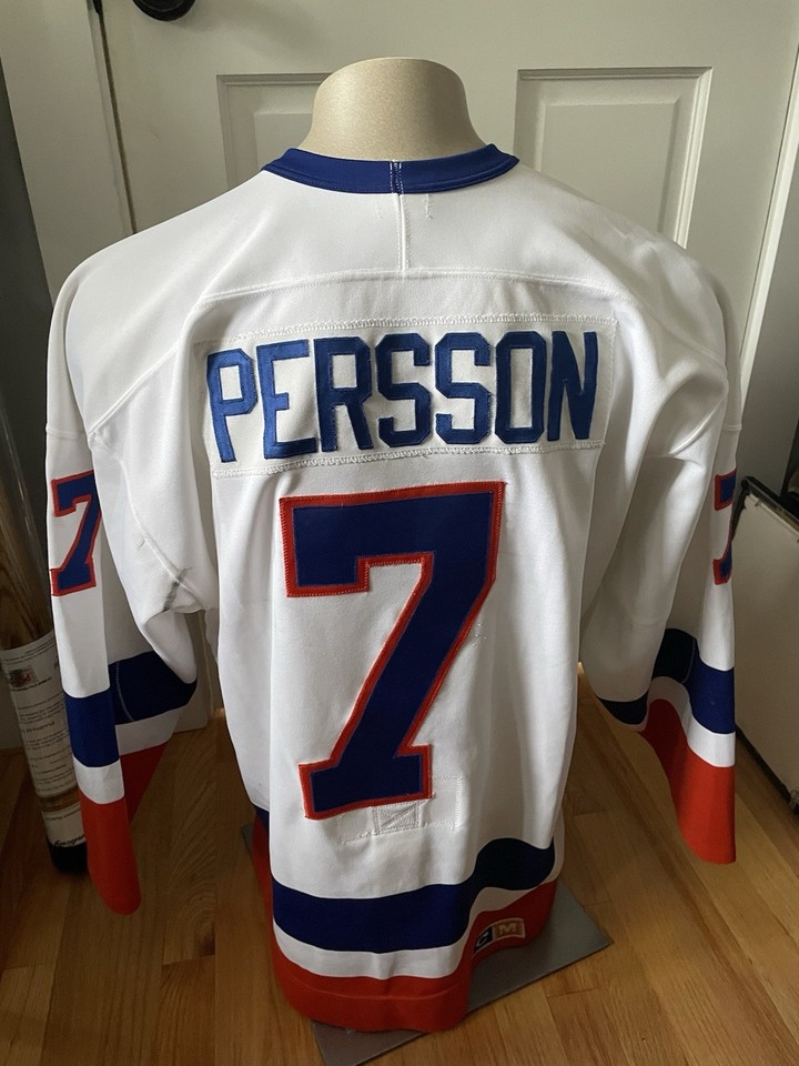 New York Islanders 1985 1986 Stefan Persson Game Used Worn Sweater ...
