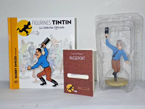 Figurine TINTIN Collection officielle n°47 Bobby Smiles menaçant | eBay