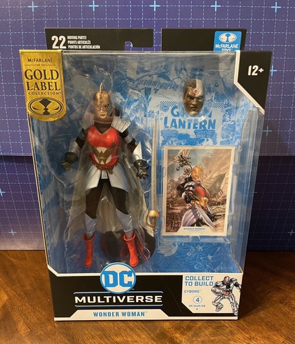 GOLD LABEL McFarlane DC Multiverse WONDER WOMAN Cyborg BAF Target ...