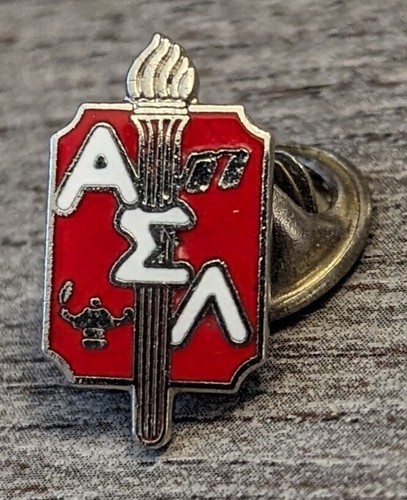 Alpha Sigma Lambda Higher Education Honor Society Red Crest Vintage Lapel Pin | eBay