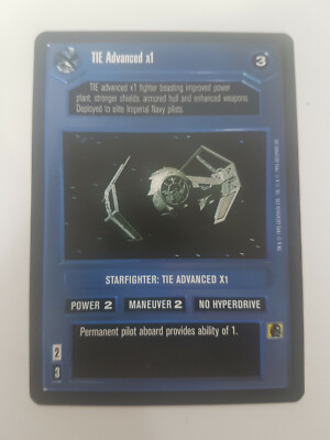 Star Wars Collectible Card Game SW:CCG (Decipher, 1995) Tie Advanced X1 ...