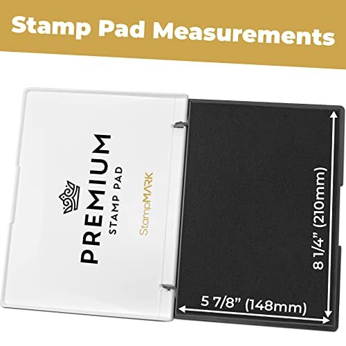 Premium Stamp Pad Extra Large Size 6" x 8" - for Traditional Rubber ...