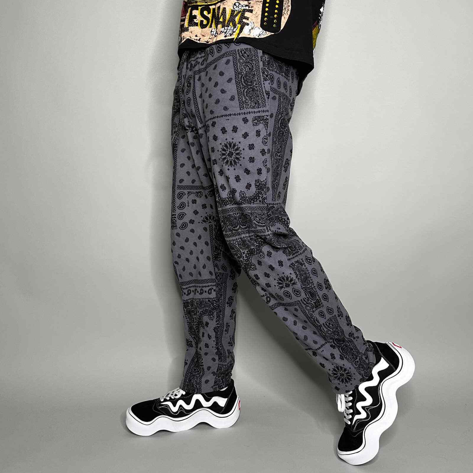 No Boundaries Bandana Style Sweatpants Mens S Relaxed… - Gem