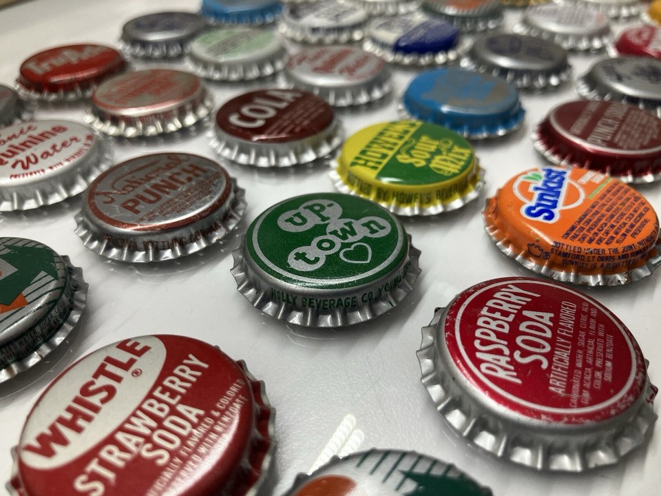47 Vintage Uncrimped USA Soda Pop Bottle Caps | eBay