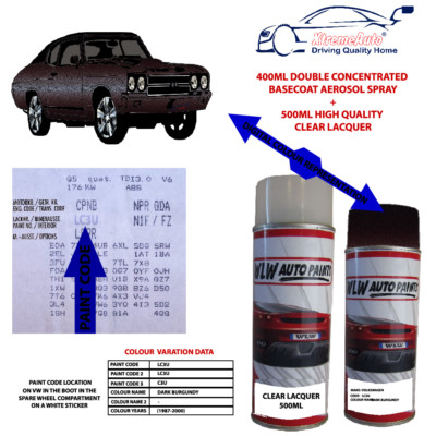 FOR VW FOR VW aerosol Spray Paint DARK BURGUNDY,LC3U,C3U Red | eBay