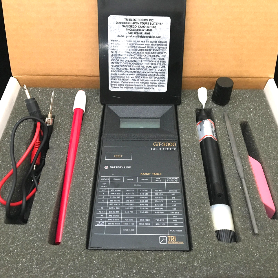 TRI Electronics Model GT-3000 Gold Tester, Pre-owned | eBay