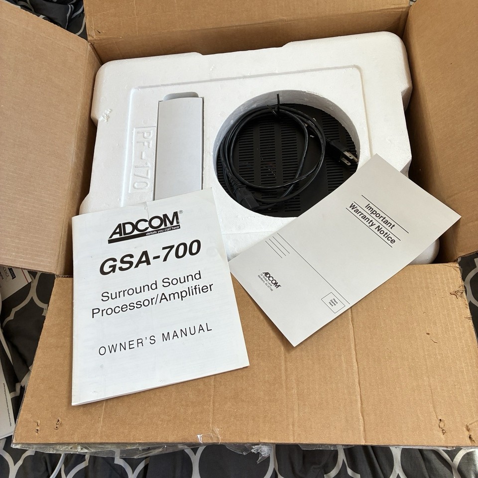 Adcom GTP-700 Home Theater Preamplifier Tuner -- Original REMOTE ...