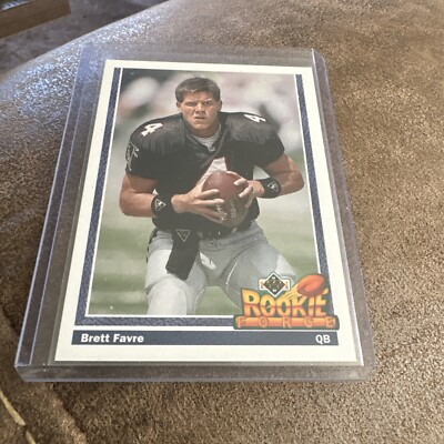 1991 Upper Deck Rookie Force RC Rookie #647 HOF Brett Favre | eBay