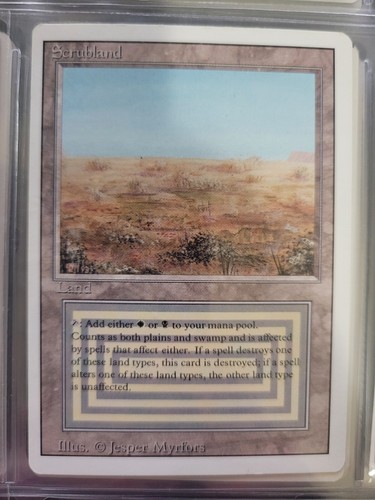 MTG Scrubland -Revised Edition- RARE Magic The Gathering | eBay