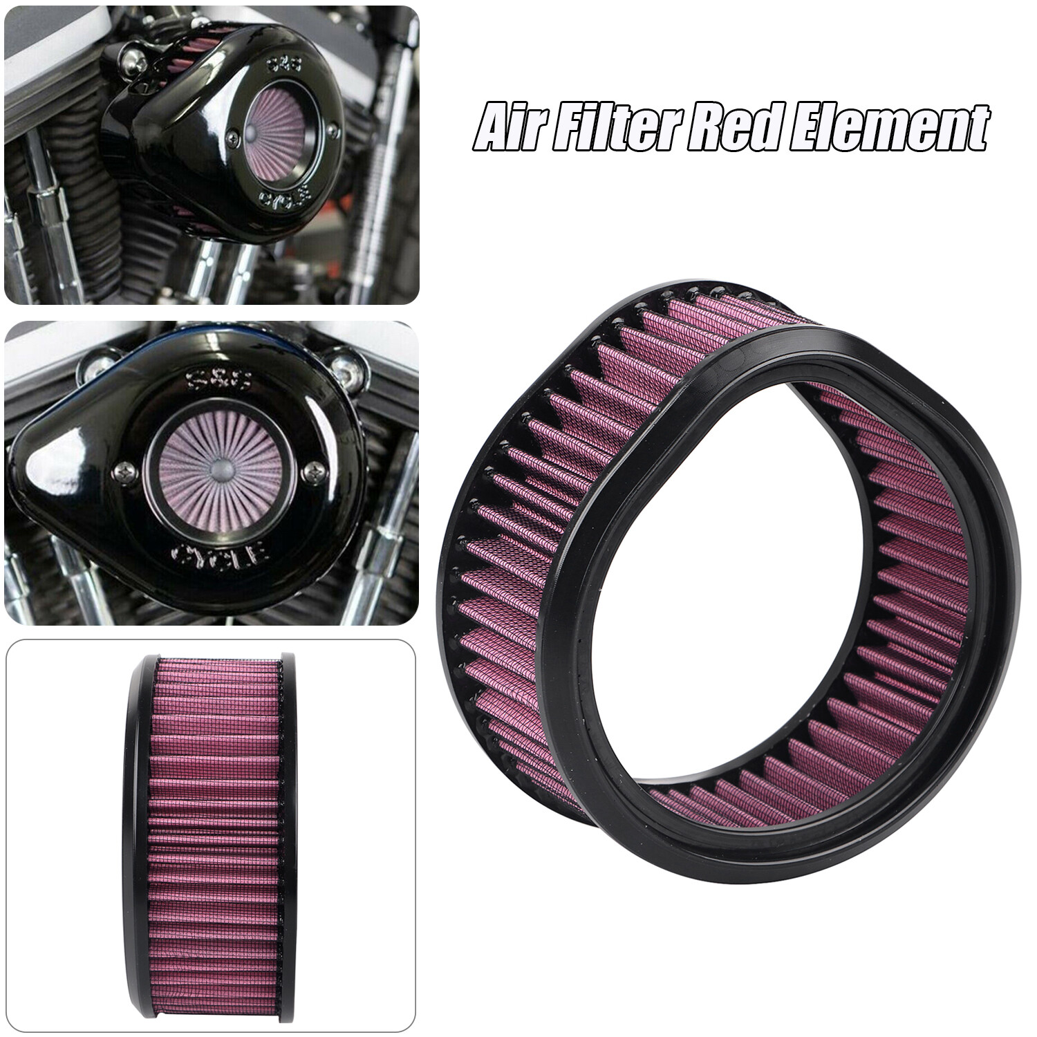 Air Filter For S&S Super E & G Carburetors With Teardrop Air Cleaner ...