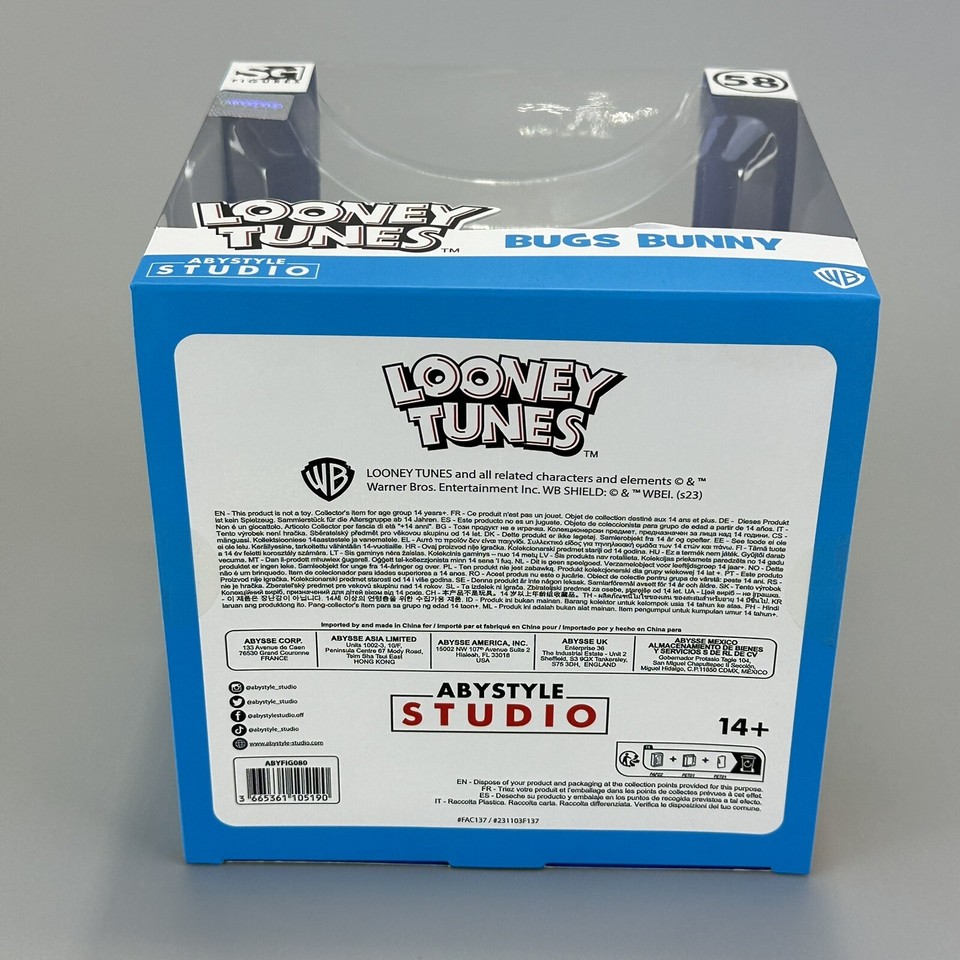 Looney Tunes Bugs Bunny 4.7" PVC Figure Statue w/ Diorama Base ABYstyle ...