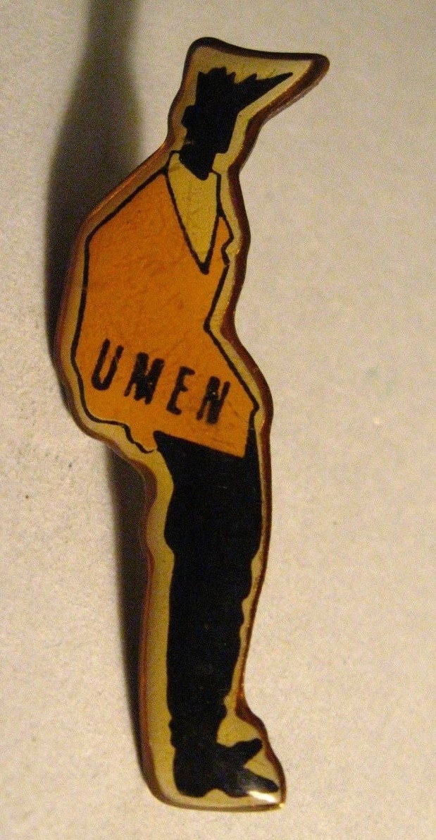 UMEN Clothing Lapel Pin - Vintage 1980's 1990's Wham Apparel Umen ...