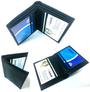 Handcrafted REAL LEATHER Travel Card Holder Wallet Bus Pass Ticket soft ...