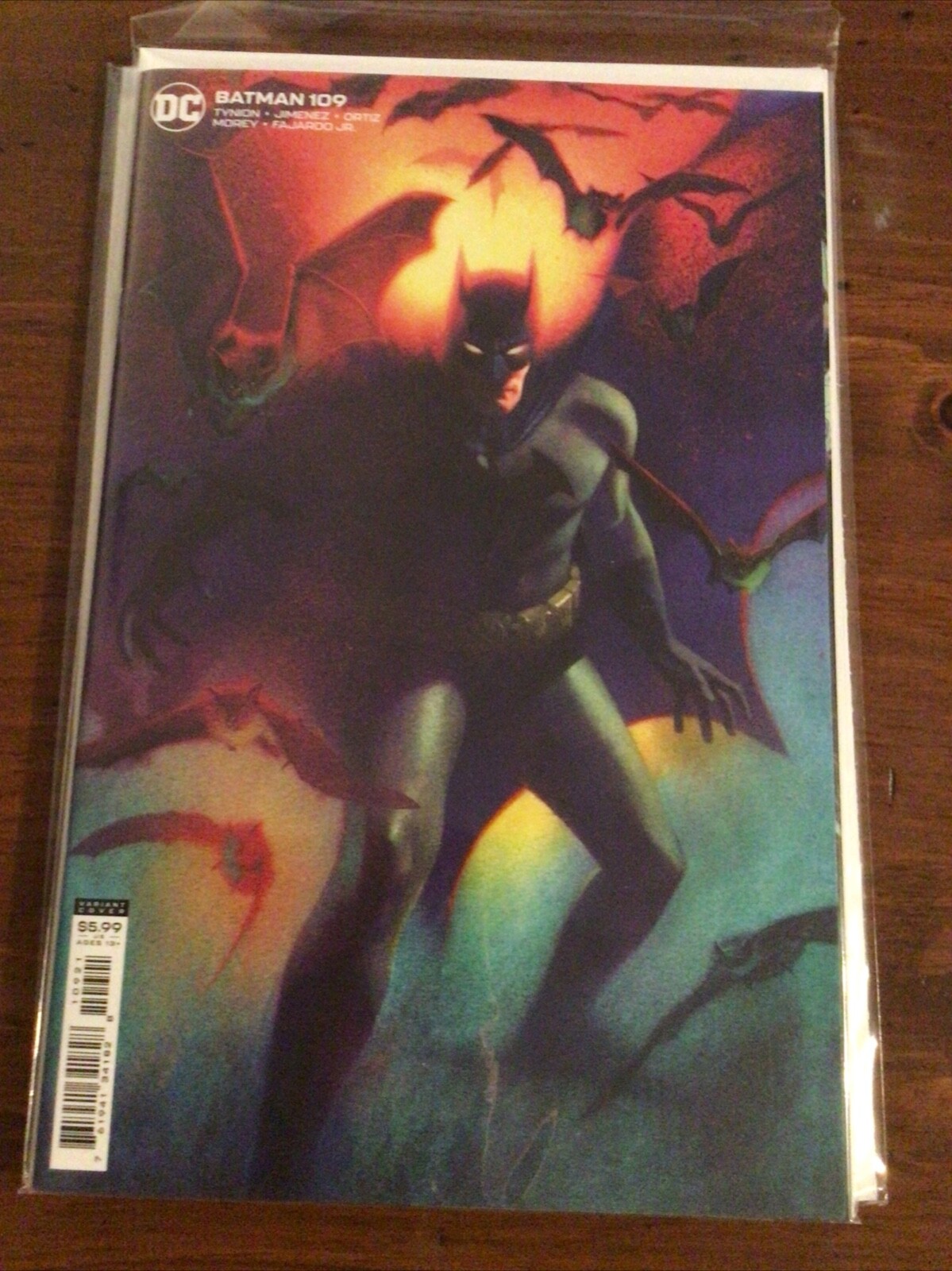 BATMAN #109 COVER B JOSHUA MIDDLETON CARD STOCK VARIANT NM 2021 DC CHZ ...