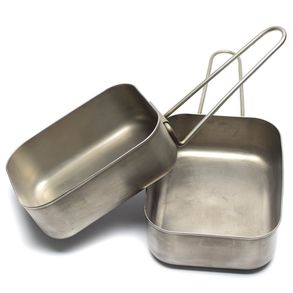 Original Dutch Army stainless steel Mess tins mess kit Cooker Military ...