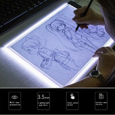 A4 LED Light Graphic Tablet for Drawing Board Panel Stencil Tracing Pad ...