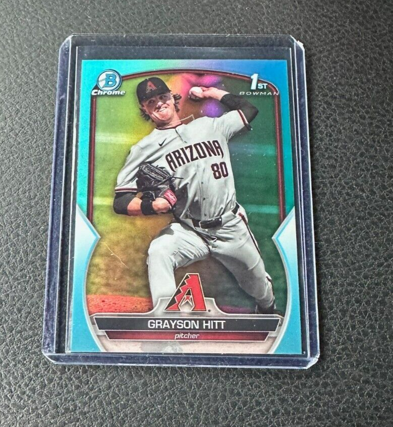2023 Bowman Draft Chrome Grayson Hitt 1st Sky Blue Refractor | eBay